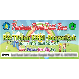 Jual DESAIN/CETAK BANNER PPDB PAUD/RA/KB SD/TK MURAH Indonesia|Shopee ...