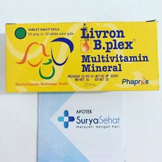 Jual Livron B-Plex 1 Box isi 100 tablet Phapros Indonesia|Shopee Indonesia