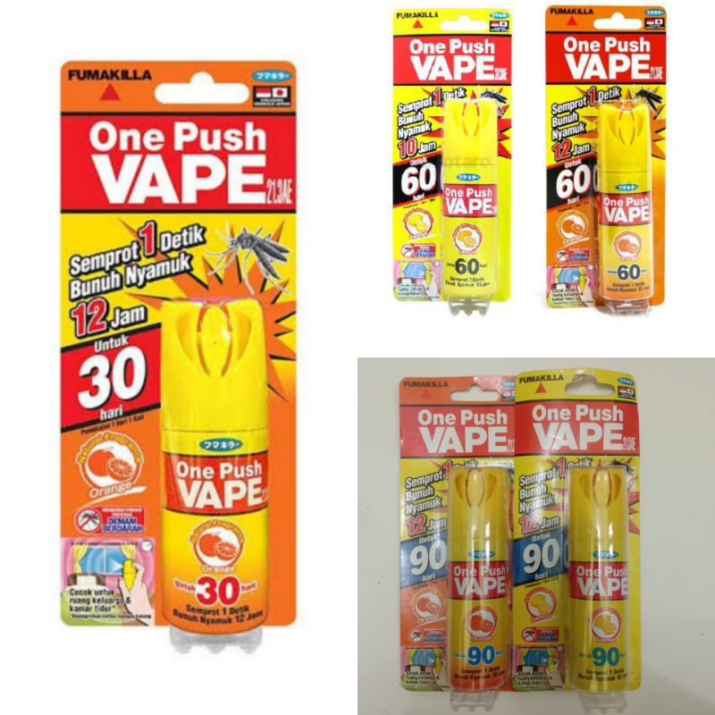 Jual VAPE ONE PUSH 30hari anti nyamuk 10ml | Shopee Indonesia