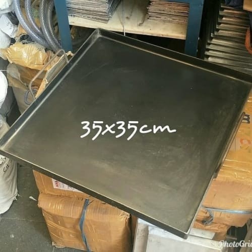 Jual Wajan Persegi Plat Besi 35cm -Panggangan Roti Bakar Sosis Burger ...