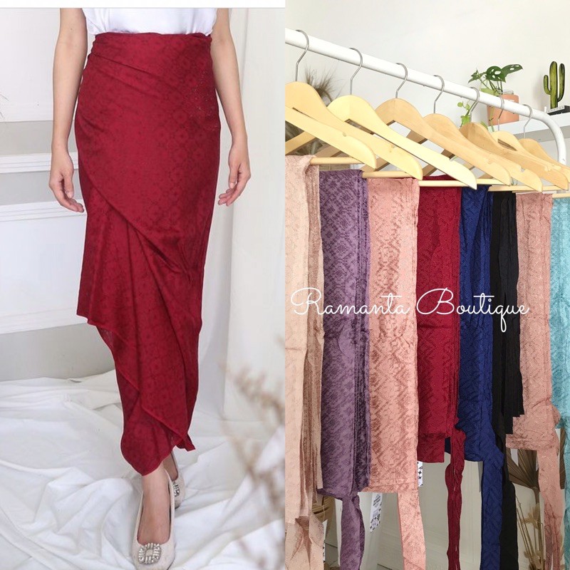 Jual PO Rok Lilit Batik Viscose Request Warna Indonesia|Shopee Indonesia