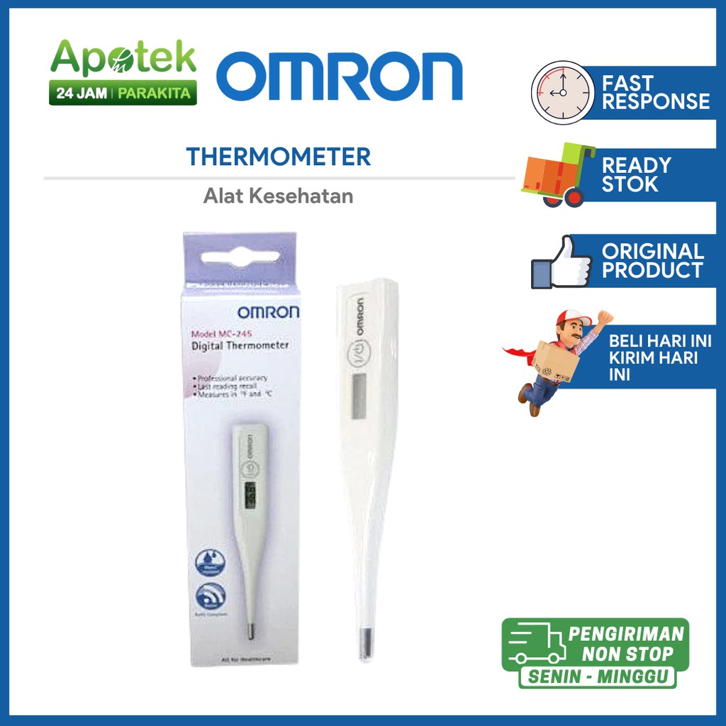 Jual Thermometer/ Termometer digital Omron Tipe MC-245 Pengukur Suhu ...