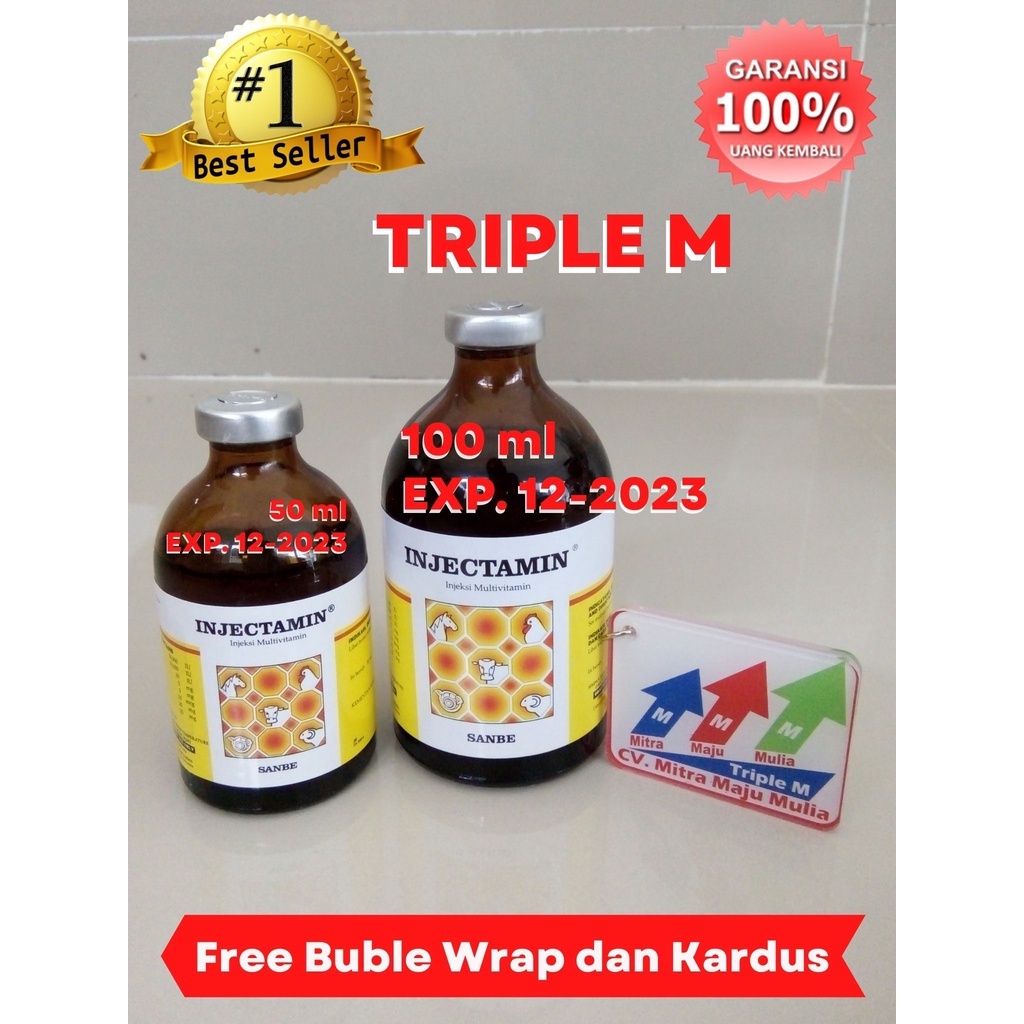 Jual Injectamin 50 ml dan Injectamin 100 ml Vitamin Ternak PT Sanbe ...