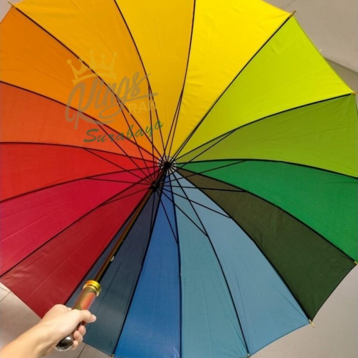 Jual Payung Golf Pelangi Jumbo Besar Payung 16 Warna Premium Umbrella ...
