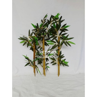 Jual bunga hias 70cm/bunga plastik/pohon bambu/bambu partisi/bambu hias ...