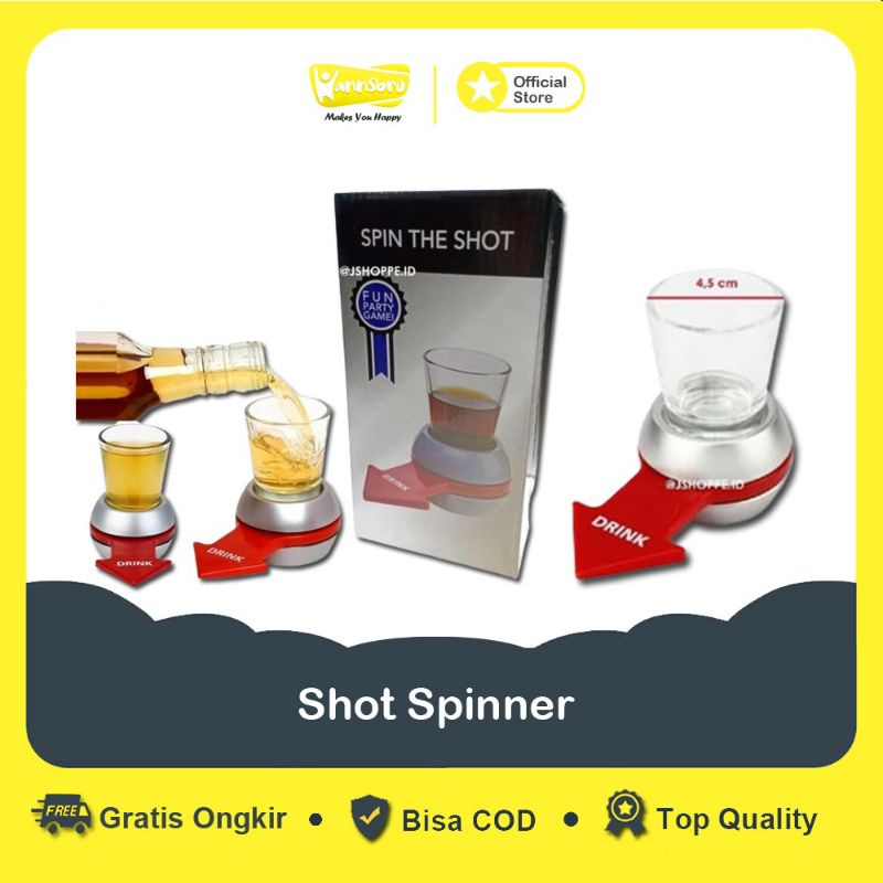 Jual HANNSBRO Shot Spinner Drinking Game / Spin Shooter / Drinking ...