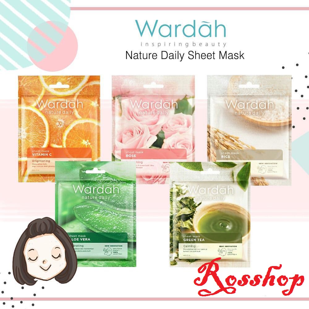 Jual Wardah Nature Daily Sheet Mask - 20 ml | Shopee Indonesia