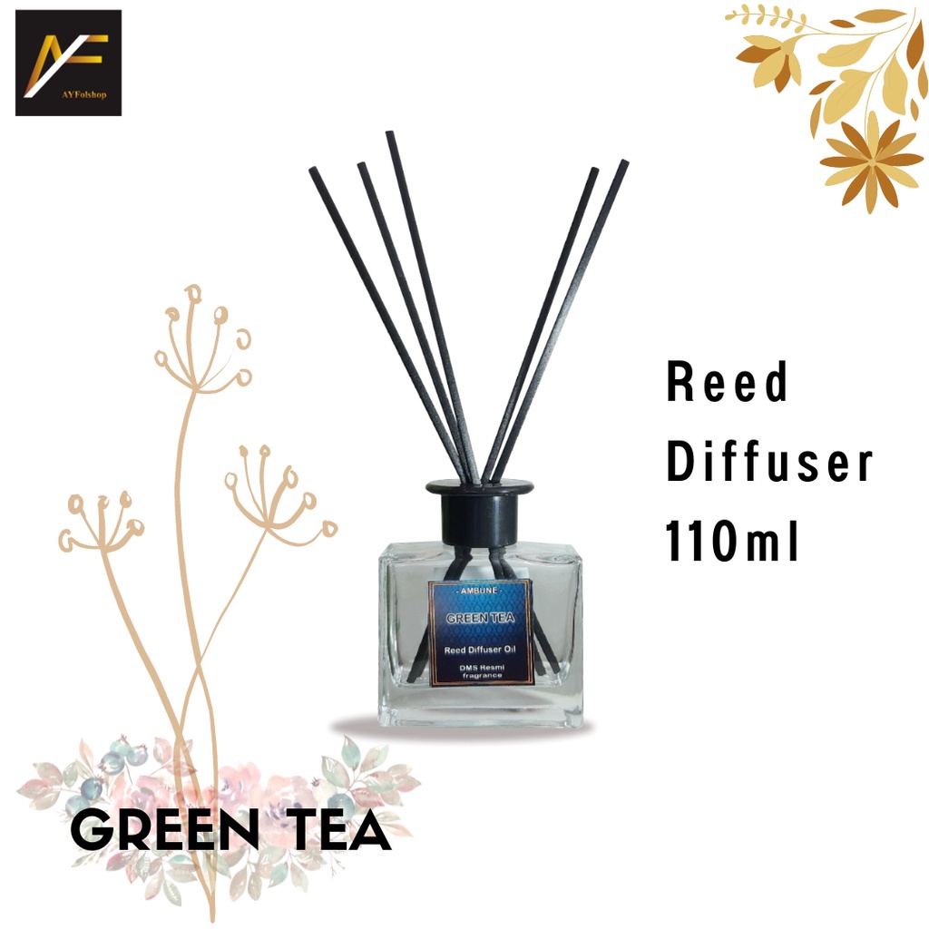 Jual Pengharum ruangan Green Tea Reed Diffuser 110 ml Ambune | Shopee ...
