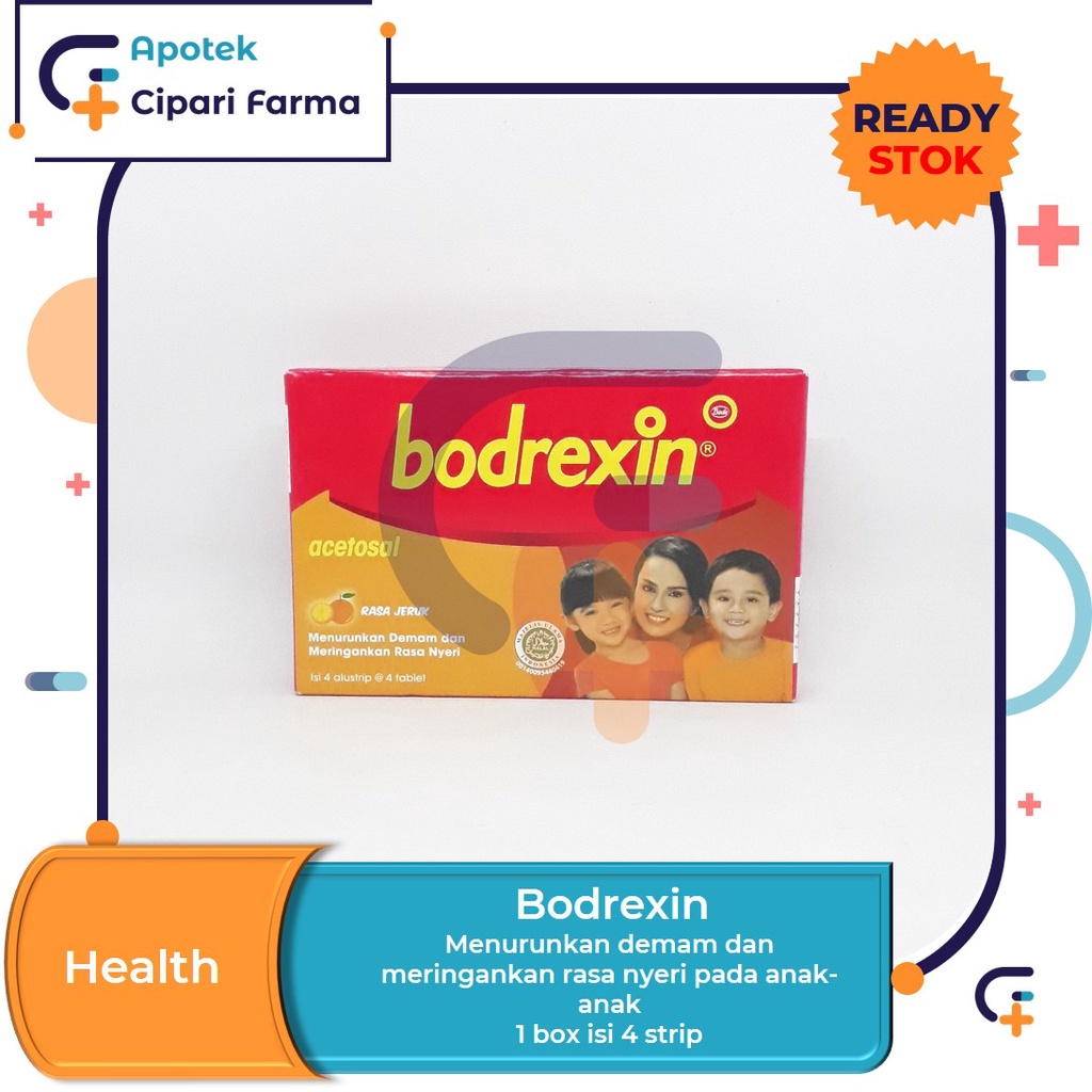 Jual Bodrexin Tablet Hisap Obat Turun Demam Panas Pada Anak 1 Box isi 4 ...