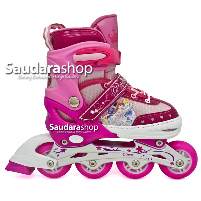 Jual Sepatu Roda Princess Full Karet / SepatuRoda Anak Motif Princess ...