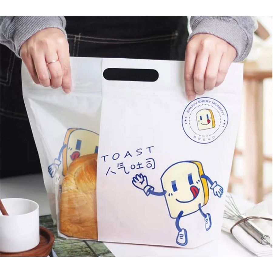 Plastik Roti ZipLock / Kantong Roti / Kantong Plastik Roti Tawar Donat ...