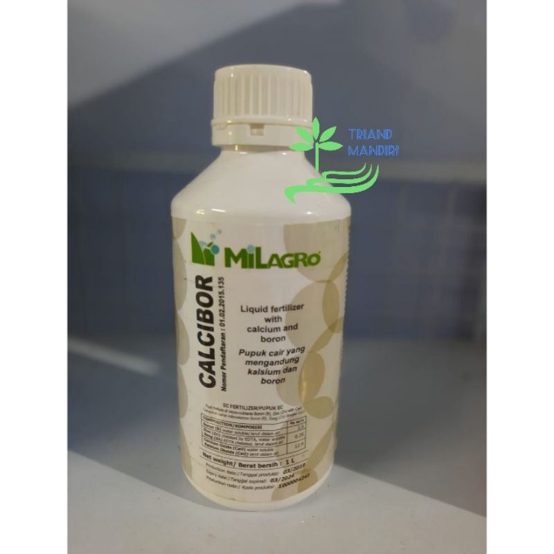 Pupuk Cair MILAGRO CALCIBOR Mengandung Kalsium dan Boron Kemasan 1 L ...