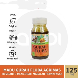 Jual MADU HERBAL GURAH FLUBA 125 ml Agrimas - UNTUK BATUK BERDAHAK ...