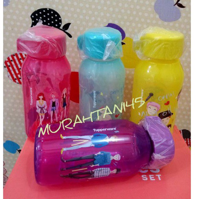 Jual Botol minum fancy 350 ml tupperware 1 pcs | Shopee Indonesia