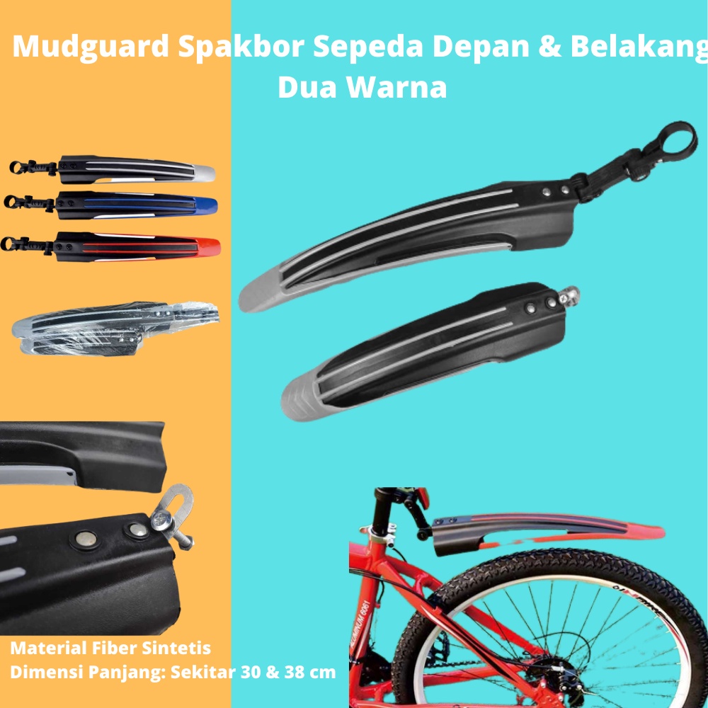 Jual Mudguard Spakbor Sepeda Depan & Belakang Dua Warna - BQ541 ...