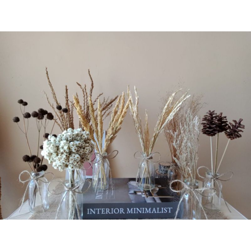 Jual FG-Set Bunga Aesthetic, Vas Aesthetic, Vas Bunga, Vas Bunga Kering ...