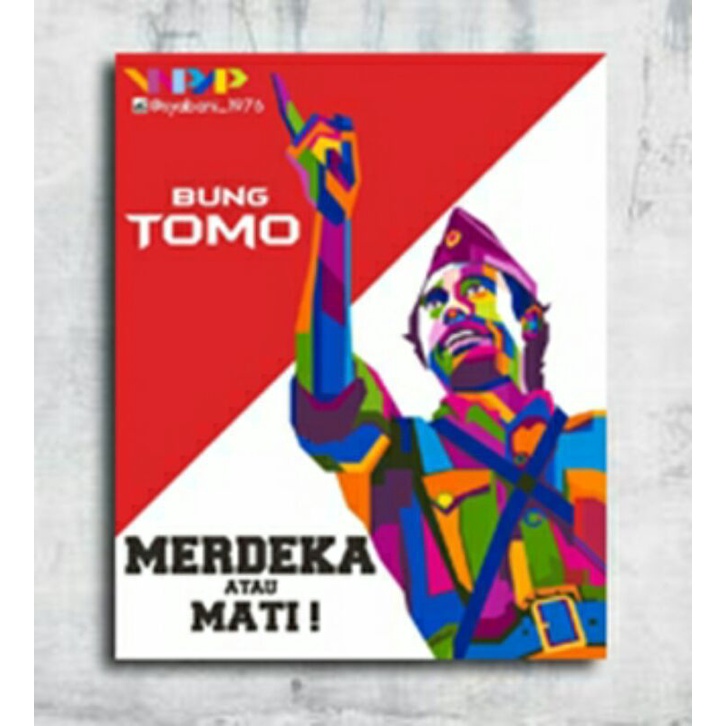 Jual Poster Bung Tomo Art | Shopee Indonesia