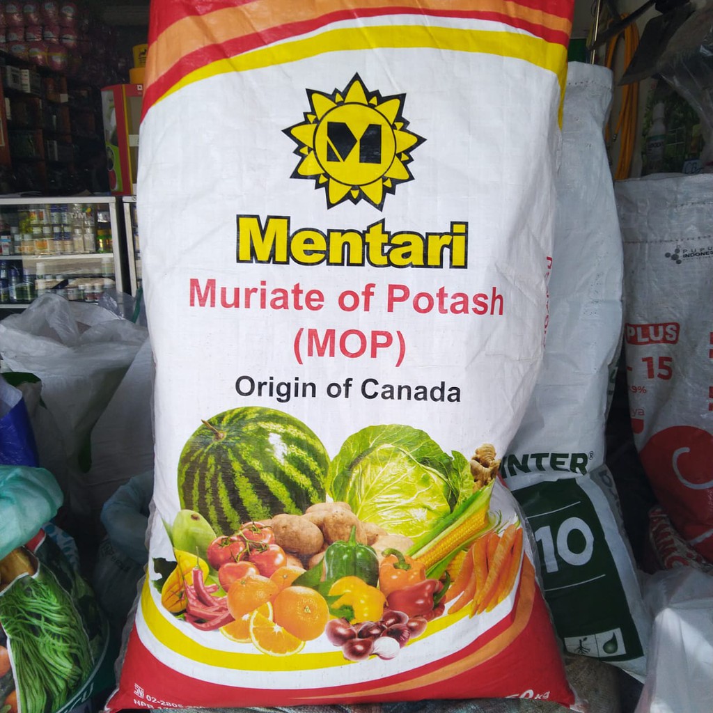 Jual KCL MENTARI mop repack kemasan 1kg / pupuk urea /emes | Shopee ...