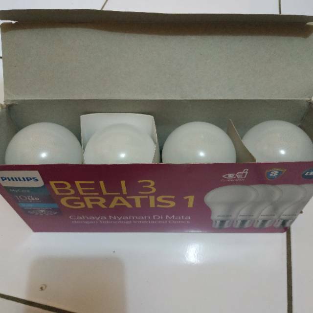 Jual Lampu LED philips 10 watt my care putih | Shopee Indonesia