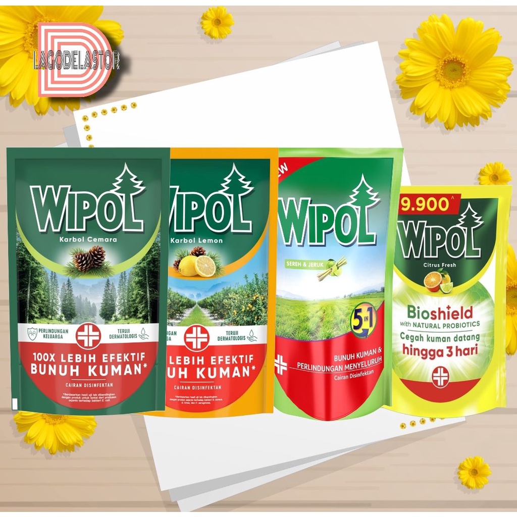 Jual Wipol Karbol Lemon 750ml / Wipol Karbol Pembersih Lantai Probiotic ...