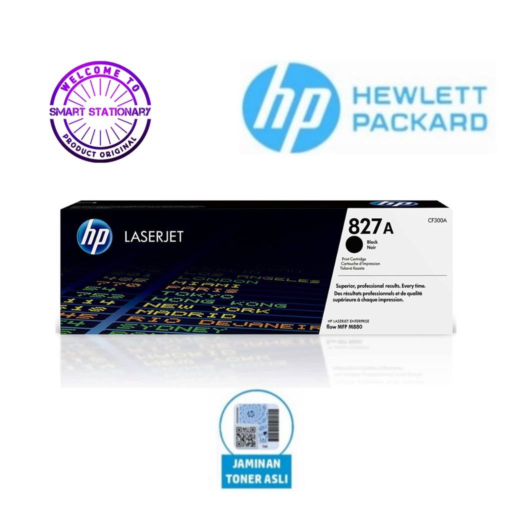 Jual HP 827A Black Original LaserJet Toner Ink Cartridge (CF300A ...
