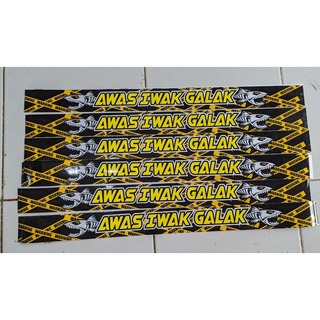 Jual sticker awas ikan galak/awas iwak galak/awas iwak sultan | Shopee ...
