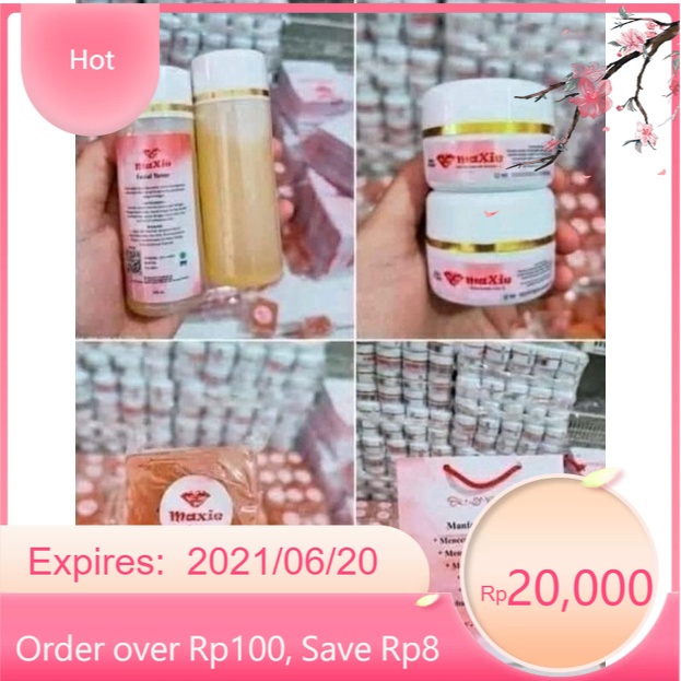 Jual Cream Maxie Glow Kemasan Baru BPOM [Wajah Putih dan Glowing] Embos ...