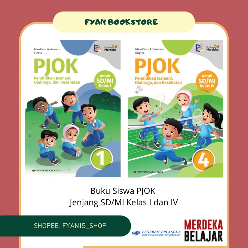 Jual Fyan Book Store: Buku Pendidikan Jasmani, Olahraga dan Kesehatan (PJOK) Penerbit Erlangga ...