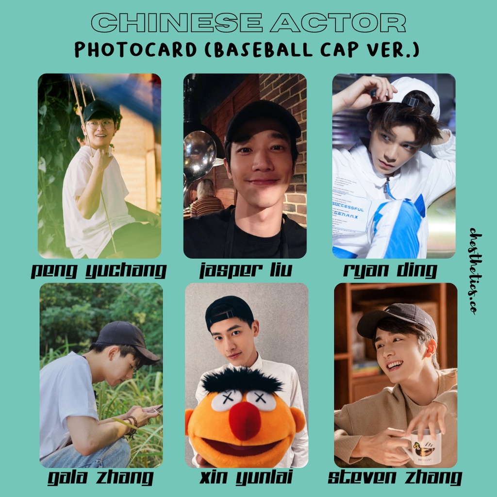 Jual Aktor China Actor Baseball Cap Ver. Photocard (Peng Yuchang Jasper Liu Jasper Liu Gala ...