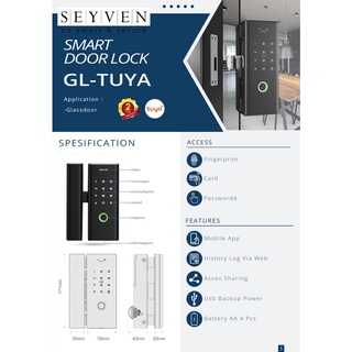 Jual Smart Lock Pintu Kaca Sliding Pintu Geser with APP Smart Door Lock ...