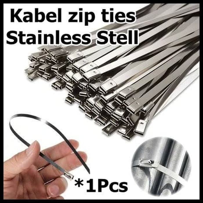 Jual Kabel Cable Tie zip ties bahan besi stainless stell panjang 25 cm ...