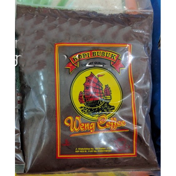 Jual 1000 gr gram Kopi Bubuk Weng Coffee Legendaris Siantan Pontianak 1 ...