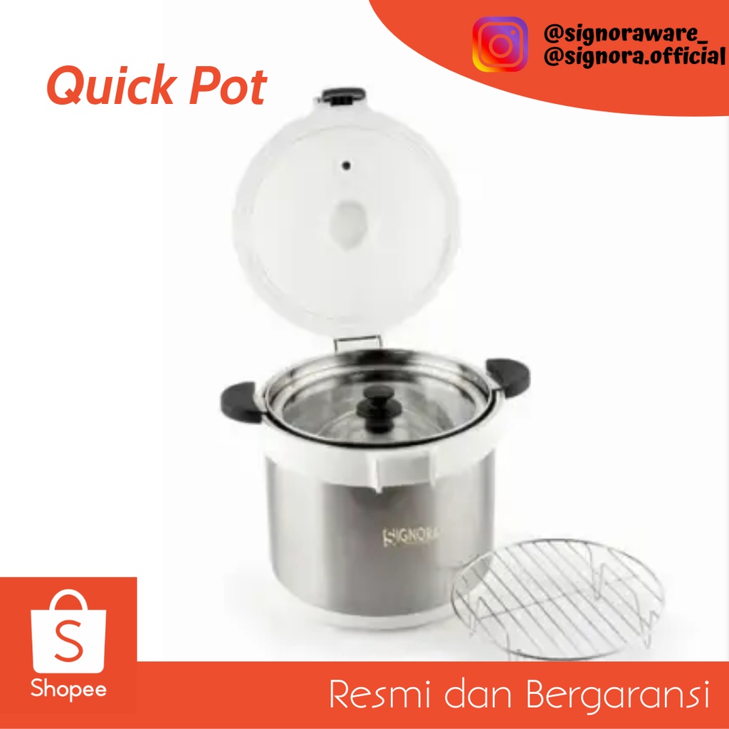 Jual Signora Quick Pot 8 Liter Panci hemat energi Indonesia|Shopee ...