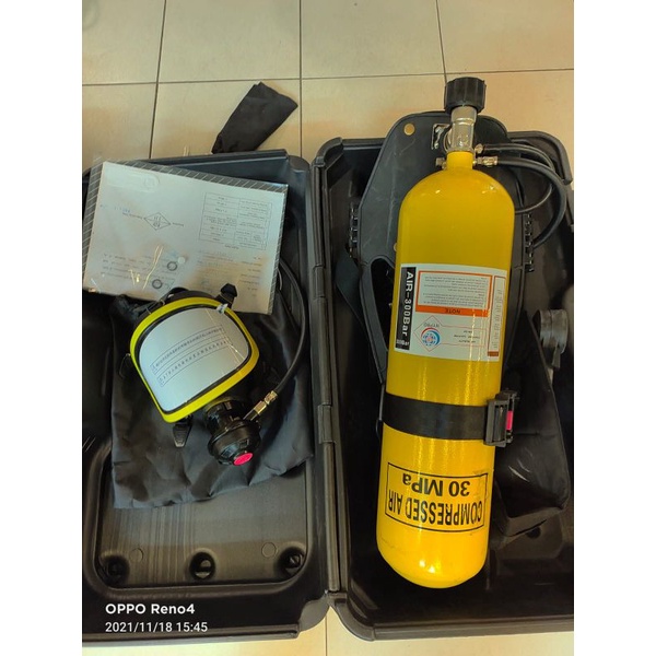Jual Breating Aparatus SCBA Hypro 6L -30MPA Terlengkap - Alat Oksigen ...