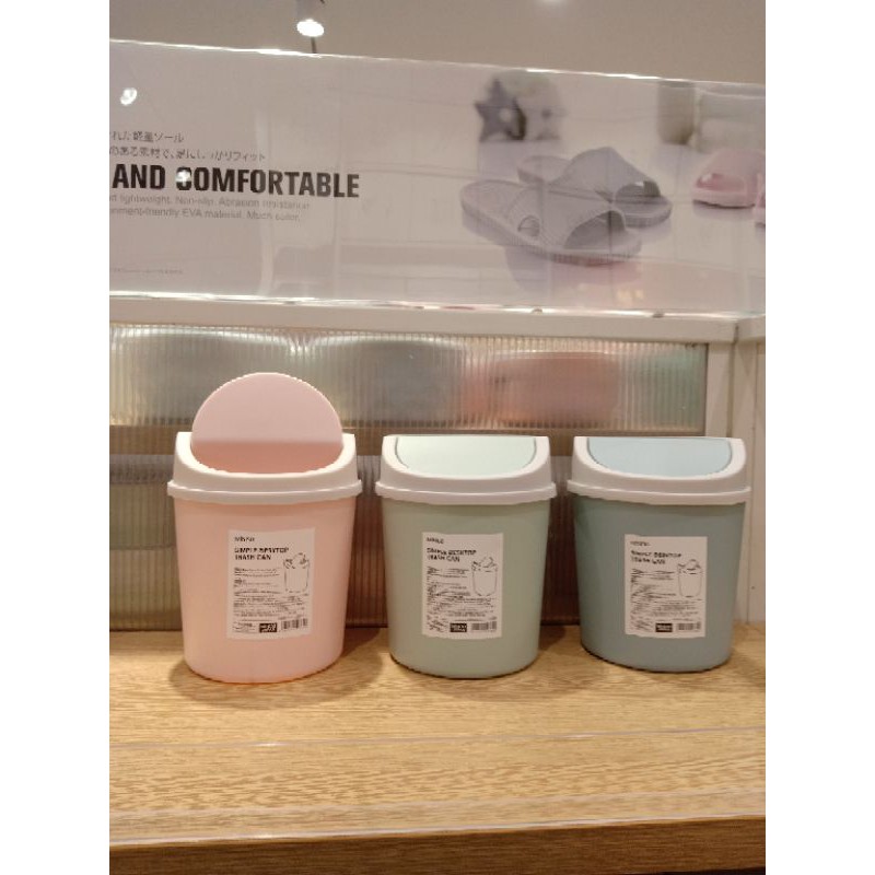 Jual Miniso Simple desktop trash can Tempat sampah mini lucu tempah ...