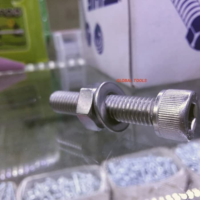 Jual Baut L ss m8 x 60 kunci L6 baut L6 stainless steel sus 304 THE screw | Shopee Indonesia