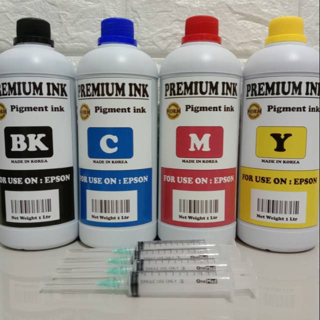 Jual TINTA REFILL PIGMENT EPSON ISI 1 LITER PREMIUM INK ( Made in Korea ...