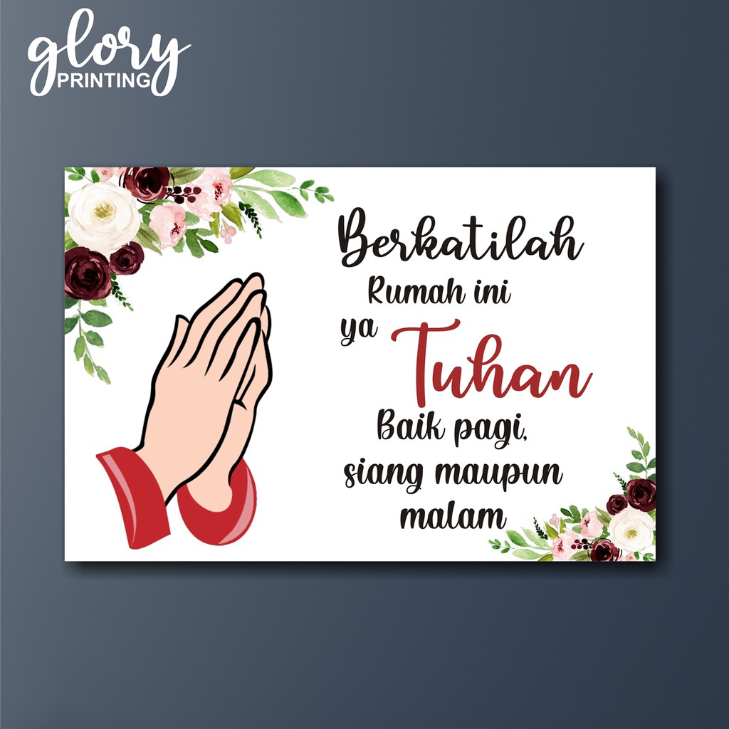 Jual GLORY WALL DECOR 30x20. QUOTES KRISTIANI BERKATILAH. HIASAN ...