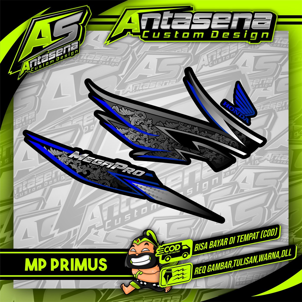 Jual Striping Megapro Primus Racing Herex Stiker Motor Variasi Honda MP ...