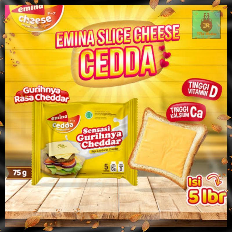 Jual Emina Cheese Slice Cheddar 75gr (5lembar) / Emina Keju Lembaran ...