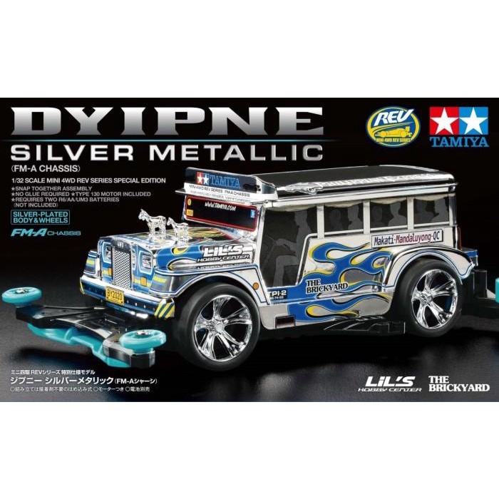 Jual Mini 4WD Tamiya 92419 Dyipne Silver Metallic (FM-A Chassis ...