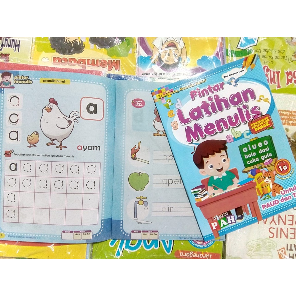 Jual Buku Pintar Latihan Menulis Untuk Anak PAUD TK SD Pemula PAH ...
