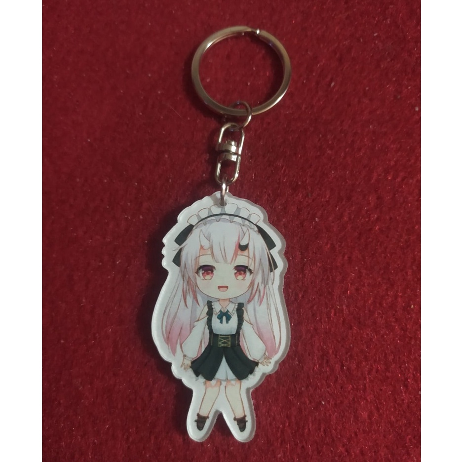 Jual Gantungan Kunci Nakiri Ayame Hololive Vtuber New Outfit - Ojou Sama - Keychain Acrylic ...