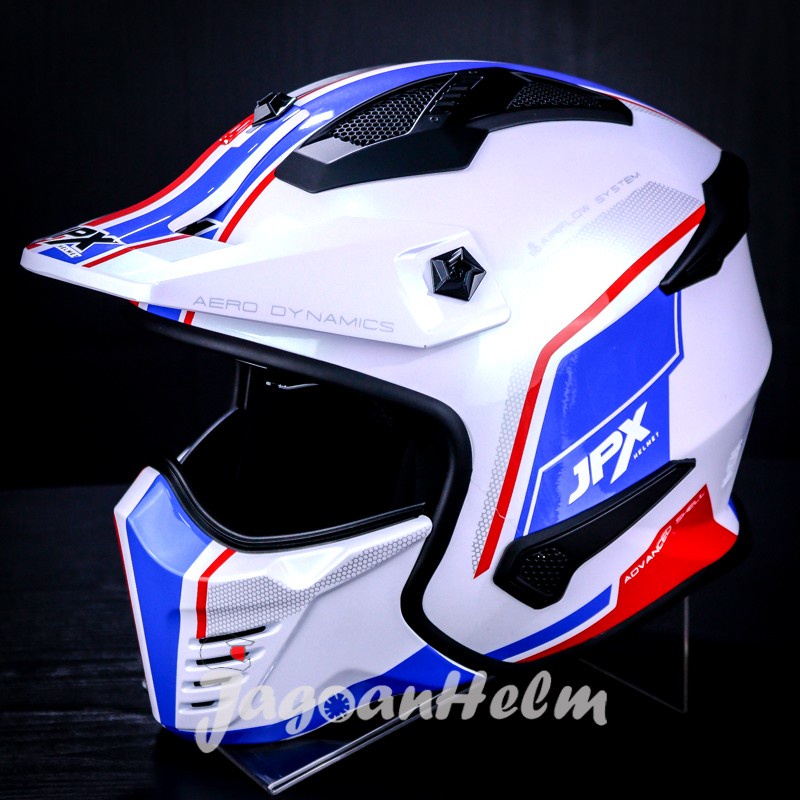 Jual JPX HELM MX726R MX01 | PEARL WHITE |CROSSOVER | MX726 R | MX 726R ...