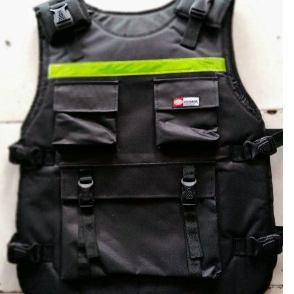 Jual rompi alas dada rompi motor rompi dada dobel model police | Shopee ...