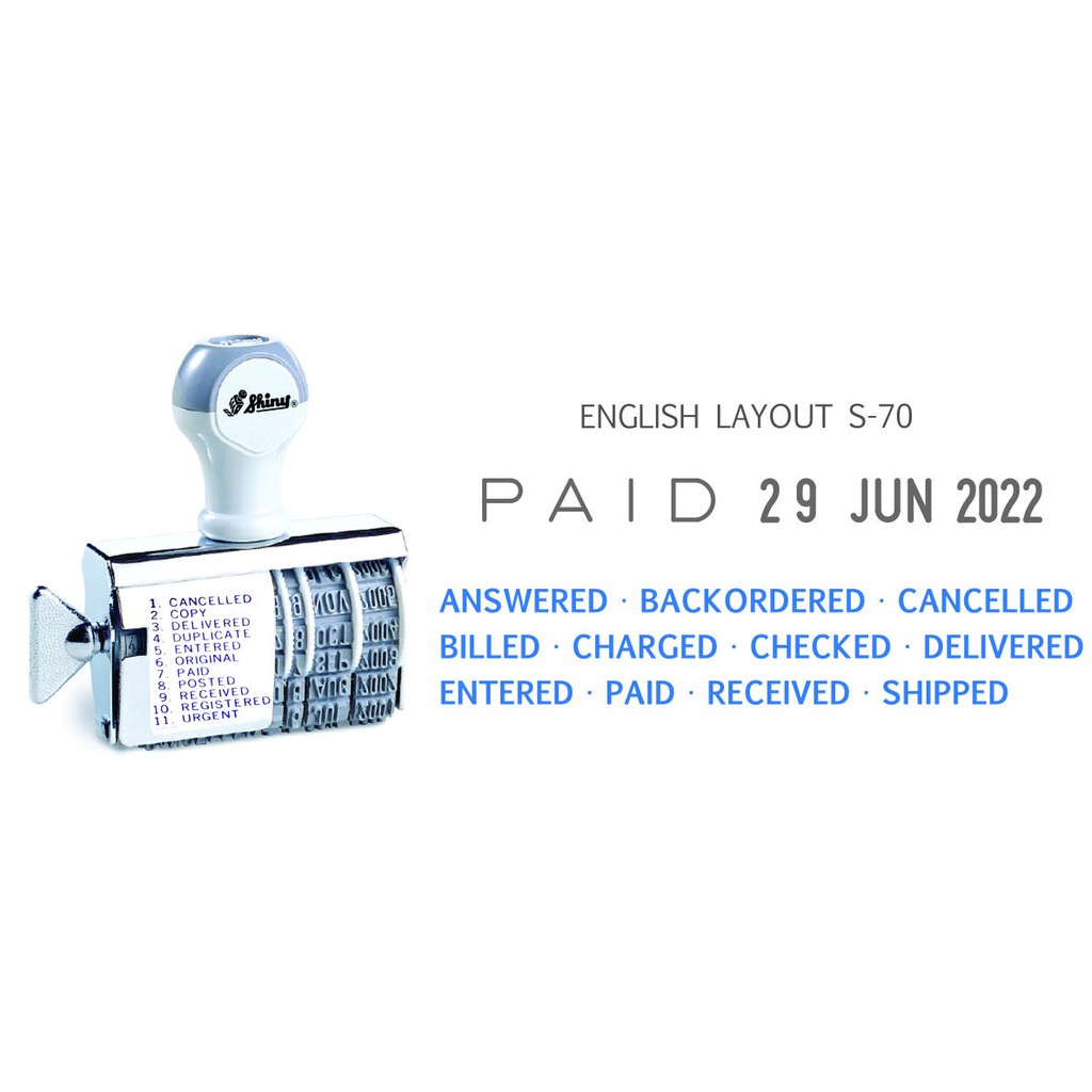 Jual Stempel Shiny S-70 S70 (Office Stamp - Tanggal) | Shopee Indonesia