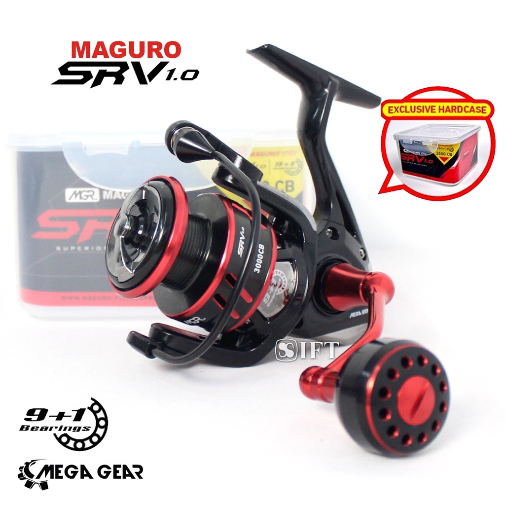 Jual Reel Maguro SRV 1.0 | Power Handle | Mega Gear | 9+1 B 800 UL sd 3000CBH Kolam Sungai Danau ...