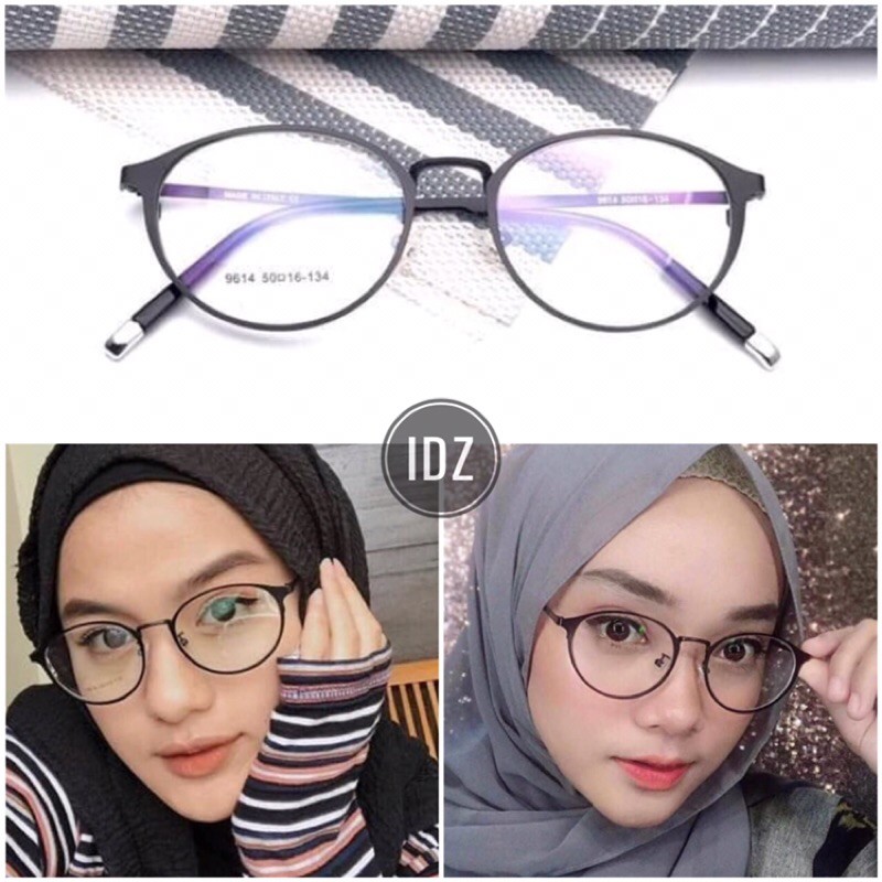 Frame Kacamata Oval 9614 Kacamata Fashion Classy Kacamata Gaya Vintage ...
