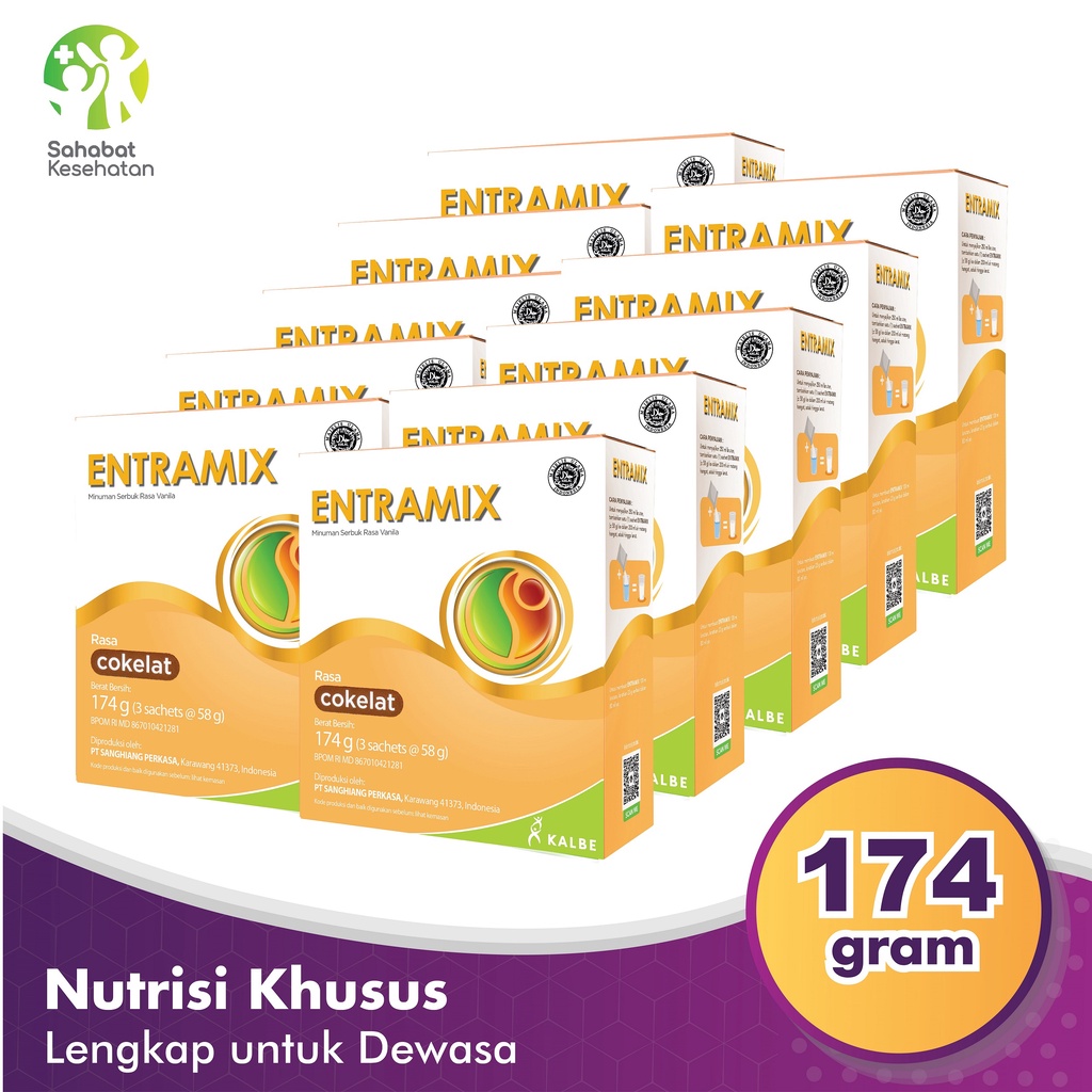 Jual Bundle 10 Box Entramix - Nutrisi Lengkap Dewasa | Shopee Indonesia