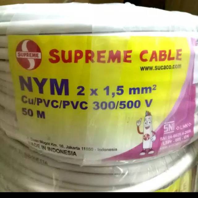 Jual Kabel listrik supreme NYM 2x1. 5mm @50m | Shopee Indonesia